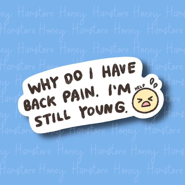 Back Pain Stickers - Etsy