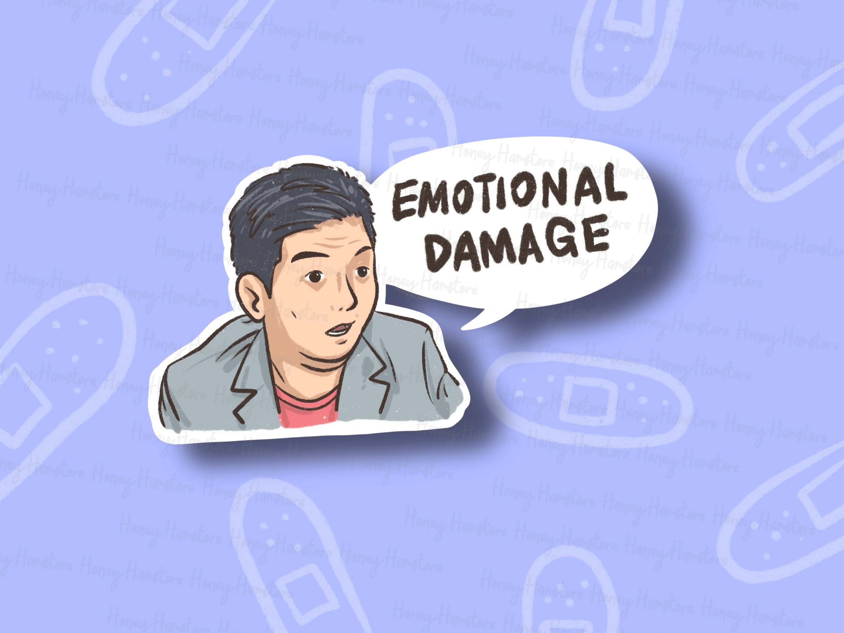 Emotional Damage Meme Laminated Stickers Funny Sticker Laptop - Etsy Canada