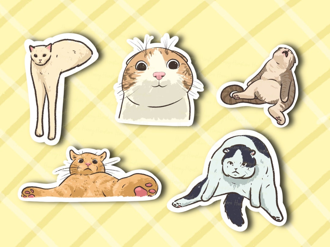 Cat Meme Sticker Set of 5 | Series 2 | Funny Sticker | Gifts Under 10 ...