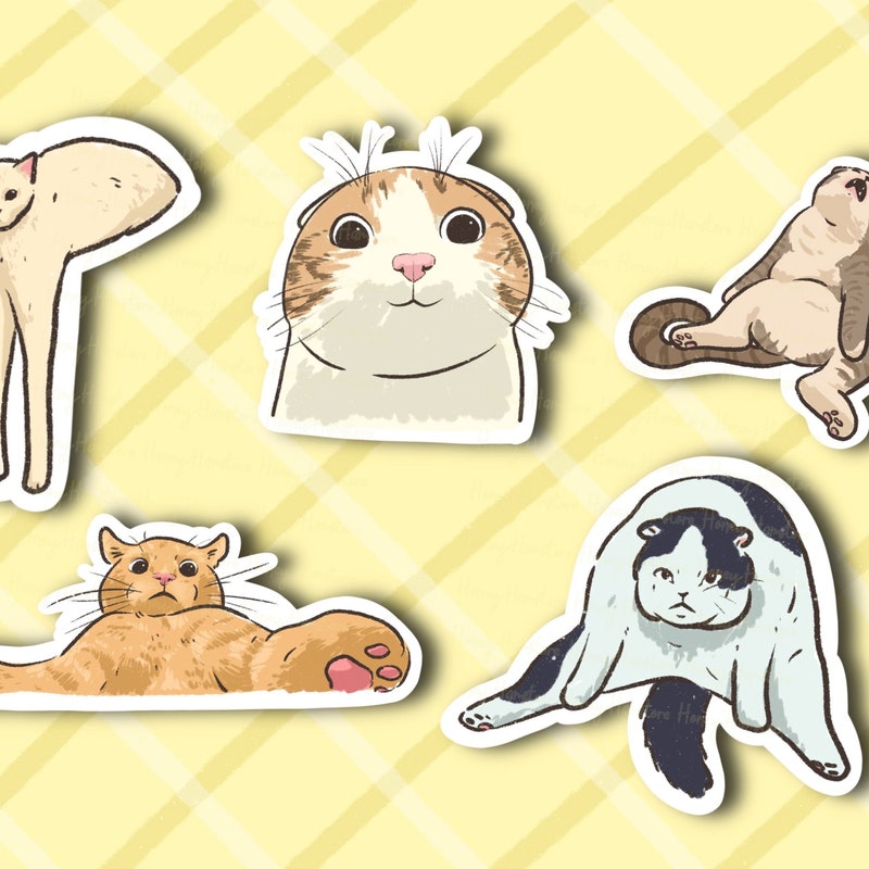 Cat Meme Stickers - Etsy