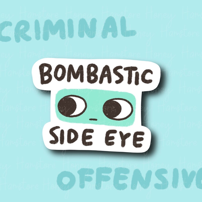 Side Eye Sticker - Etsy