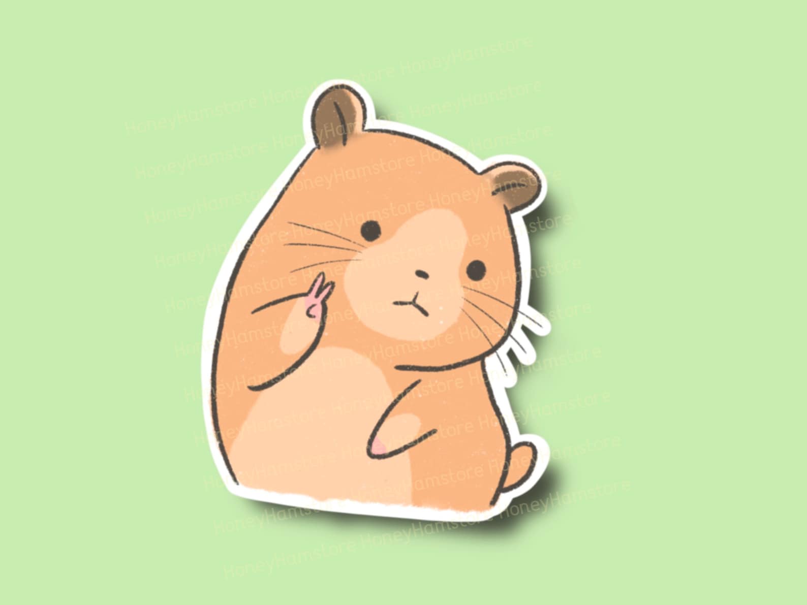 Cute Hamster Sticker Meme Stickers Meme Lovers Hamster - Etsy