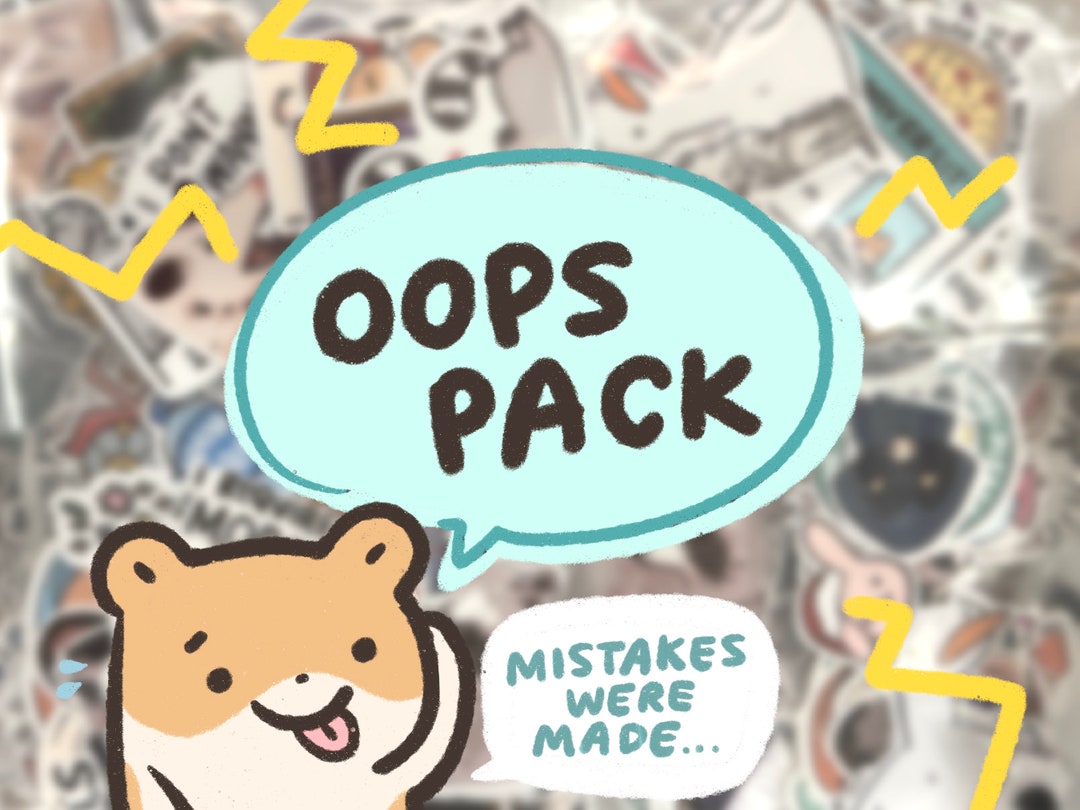 Mystery Random Oopsie Sticker Pack | Funny Sticker | Gifts Under 10 ...