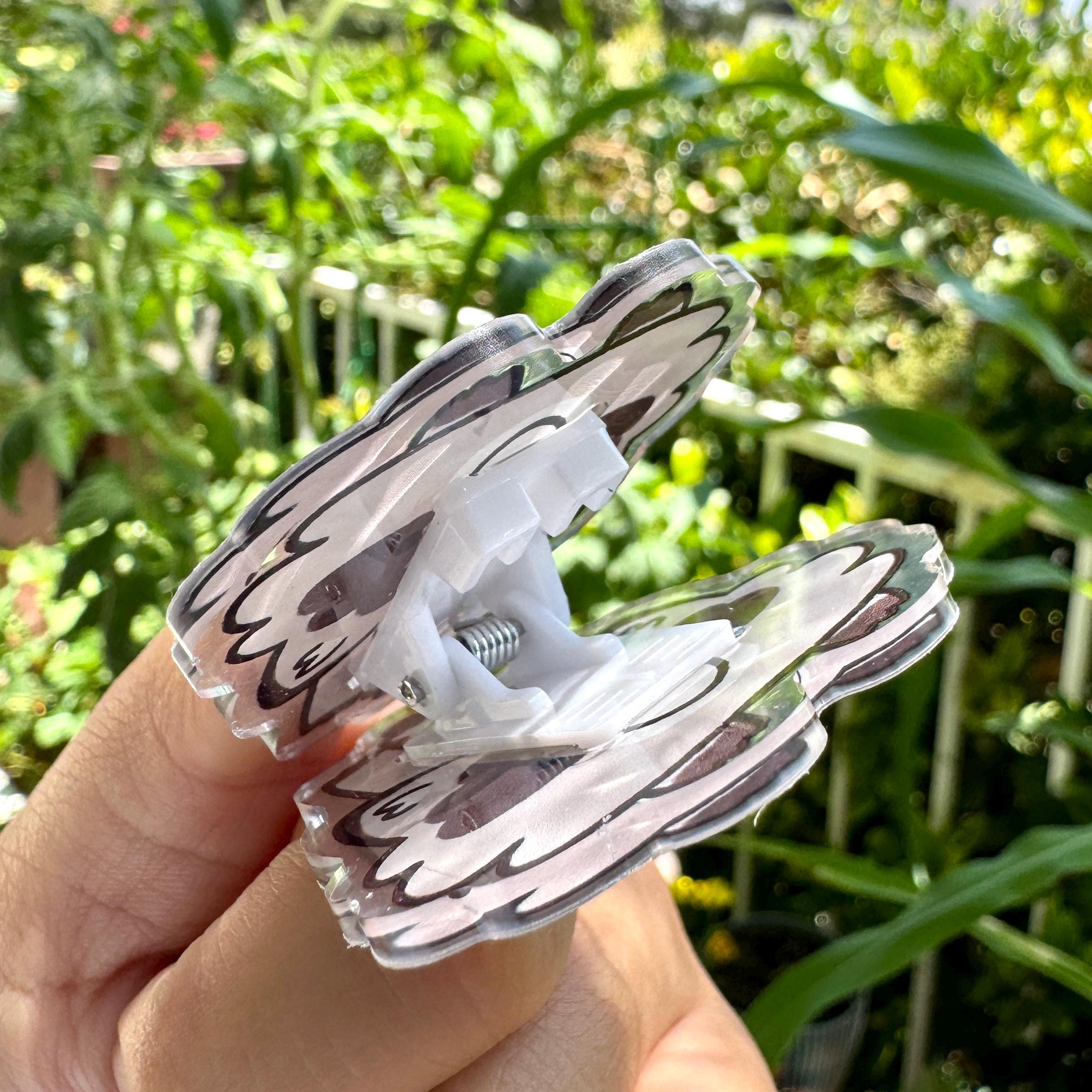 Possum Acrylic Clip Binder Clip Cute Double Sided Design Acrylic Gift ...