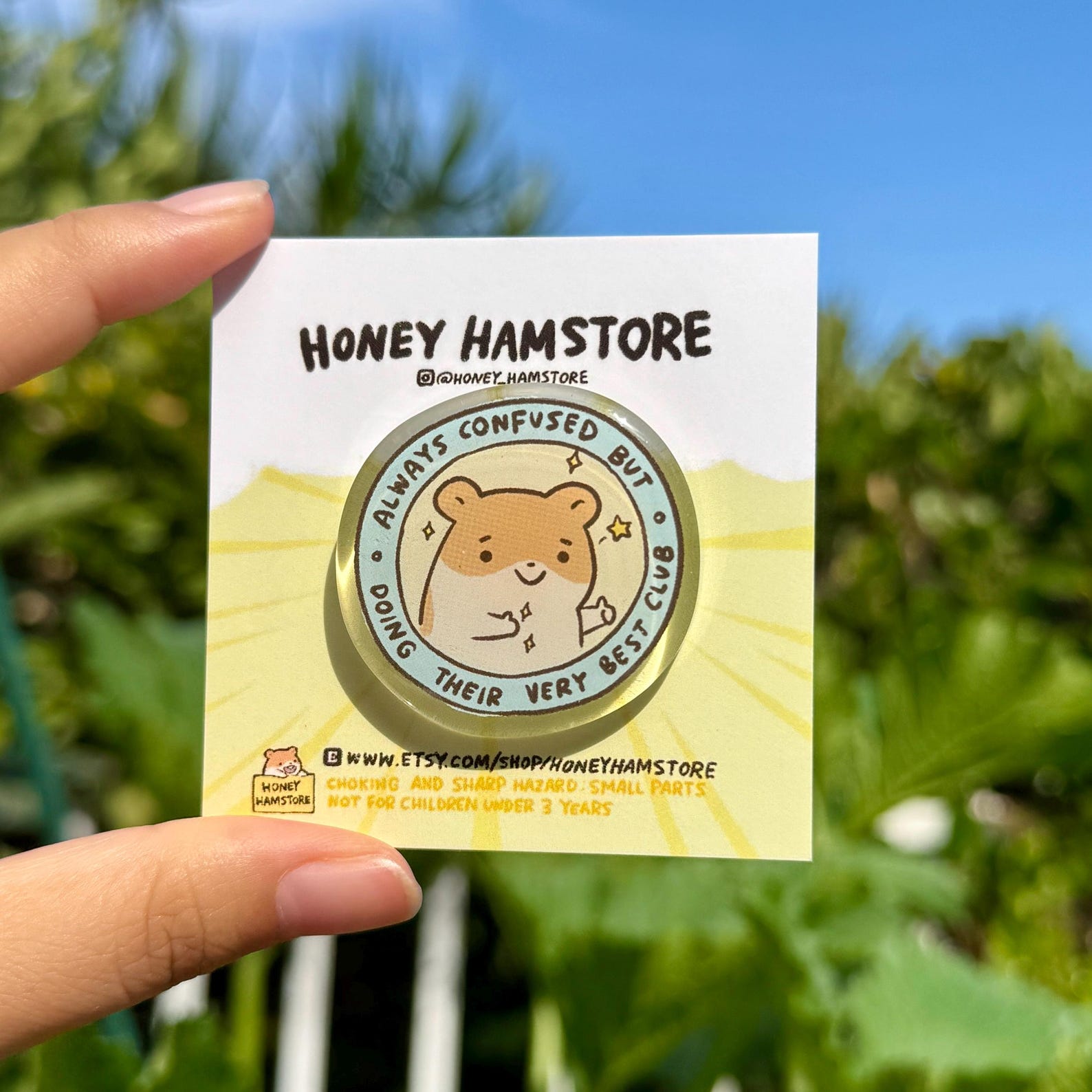 Always Confused but Doing Their Very Best Club | Acrylic Pin | Cute ...