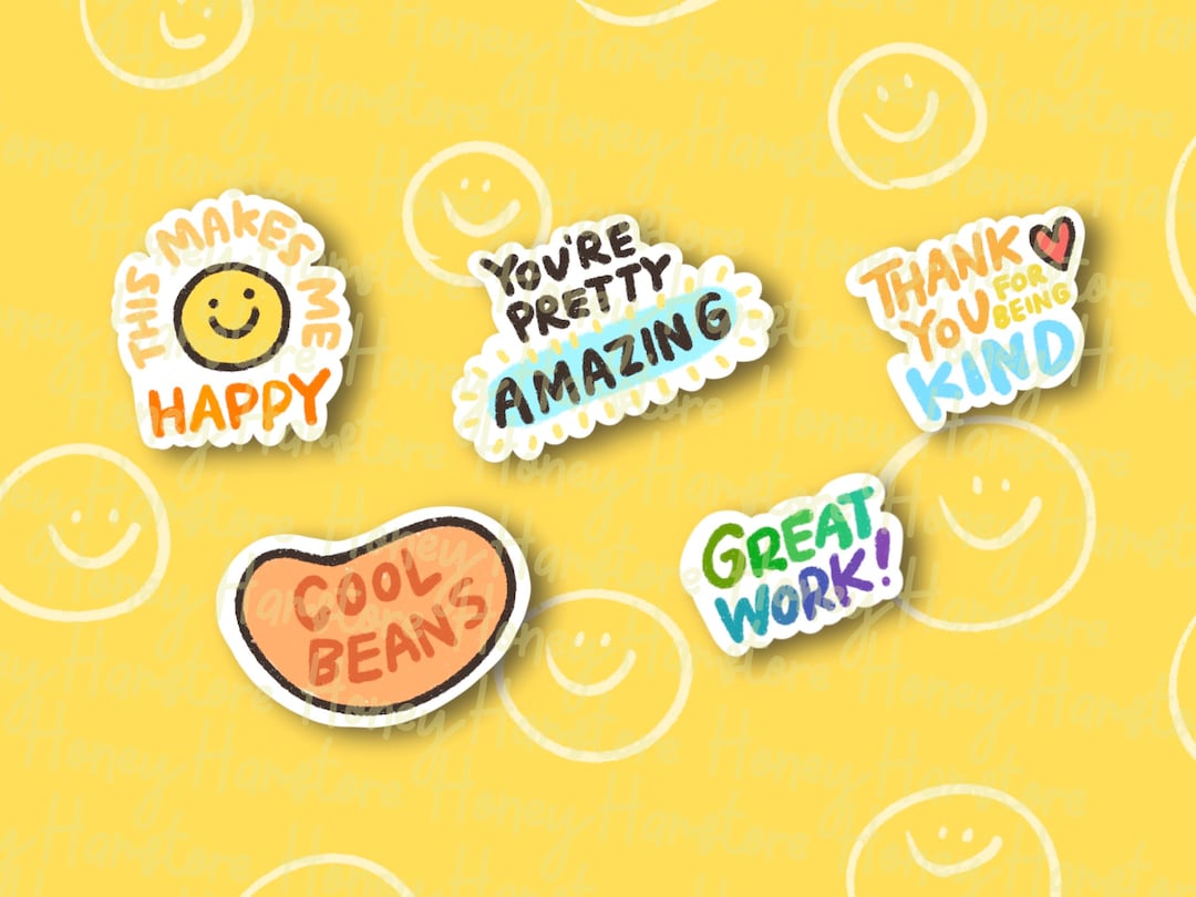 Good Job Reward Stickers | Positive Vibe | College Student | Feel Good ...