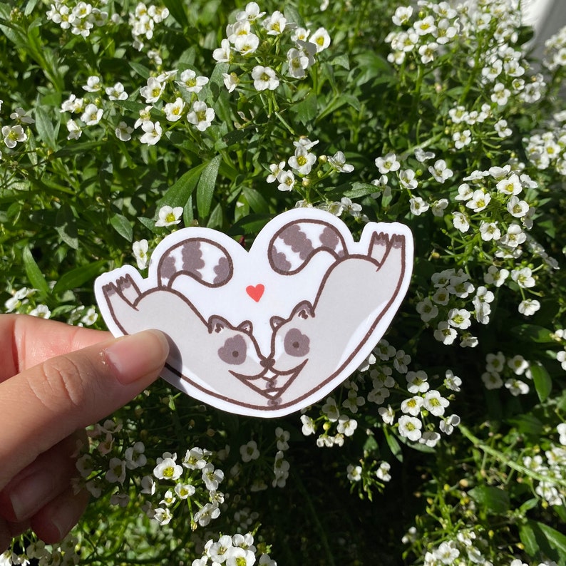 Animal Love Sticker Funny Sticker Gifts Under 10 Water - Etsy