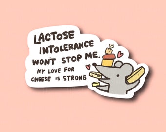 Lactose Intolerance Funny Sticker - Etsy