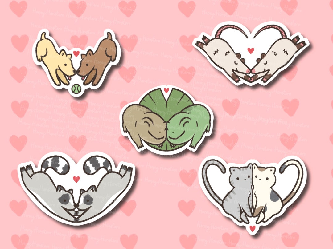 Animal Love Sticker | Funny Sticker | Gifts Under 10 | Water Resistant ...