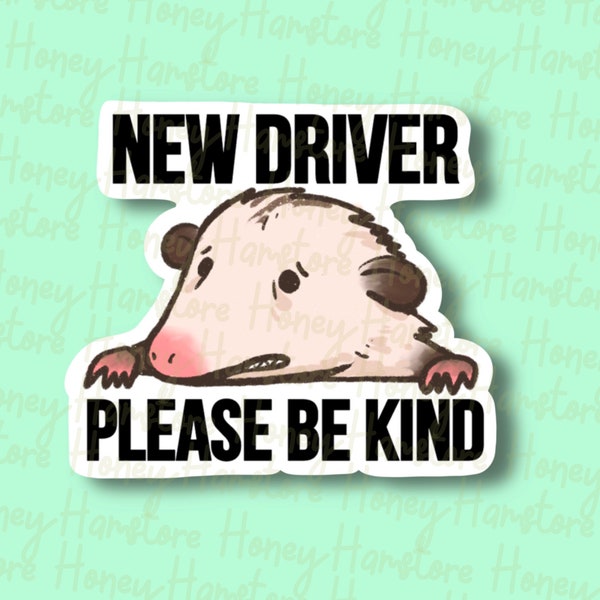 Nervous Driver Sticker - Etsy