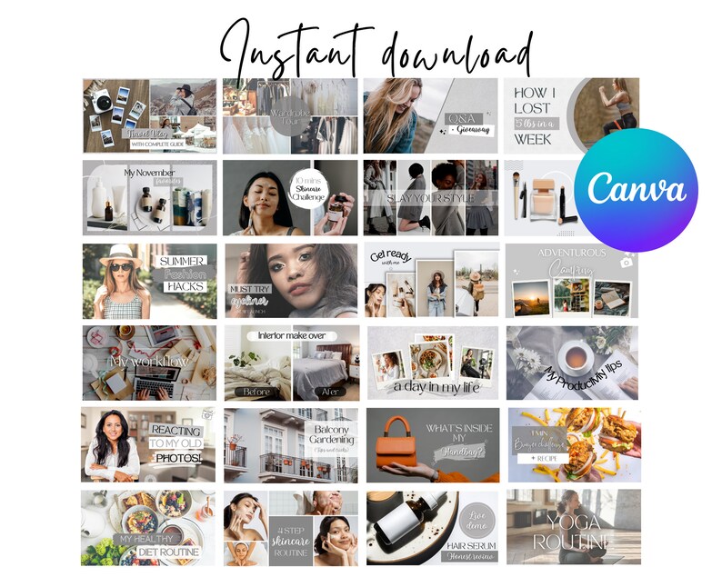 Buy 70 Youtube Thumbnail Templates Bundle Kit, Youtube Branding ...