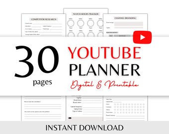 Youtube Video Checklist - Etsy