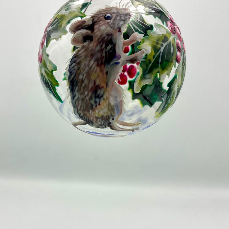 Glass Owl Ornaments Ball - Etsy UK