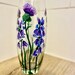 Hand Painted Vase/ Floral Thistle and Bluebell/ Bullet Design - Etsy UK