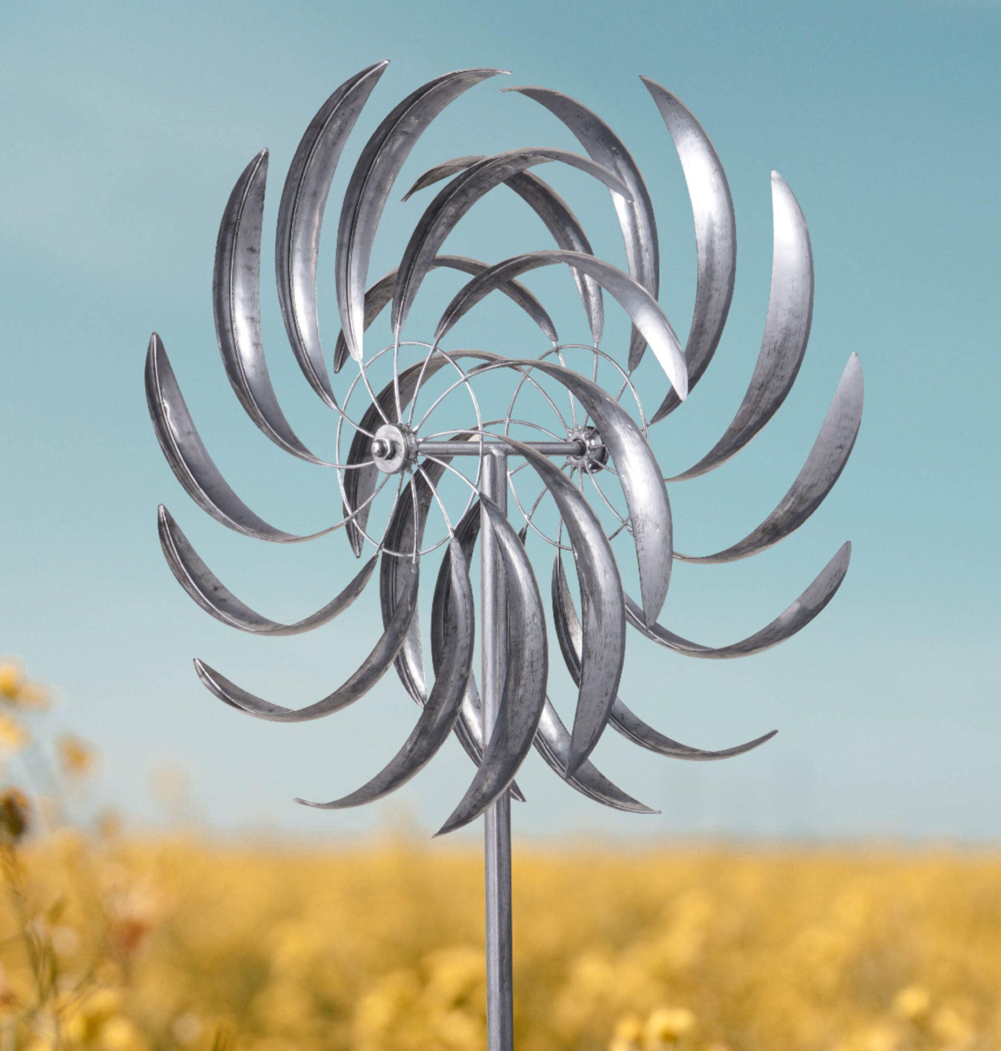 Wembury Wind Sculpture Spinner Silver - Etsy
