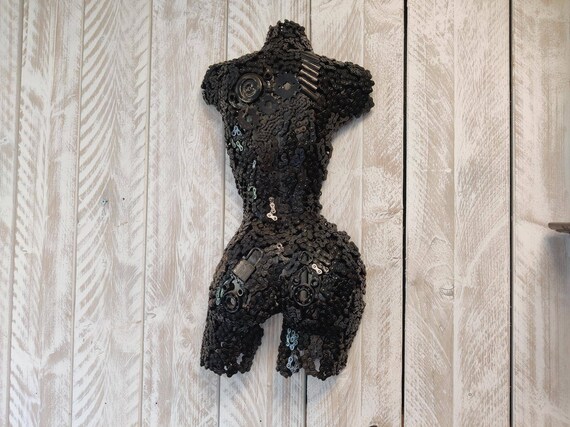 Wall Decoration Bust Woman Necklace Bust Junkart Junk - Etsy