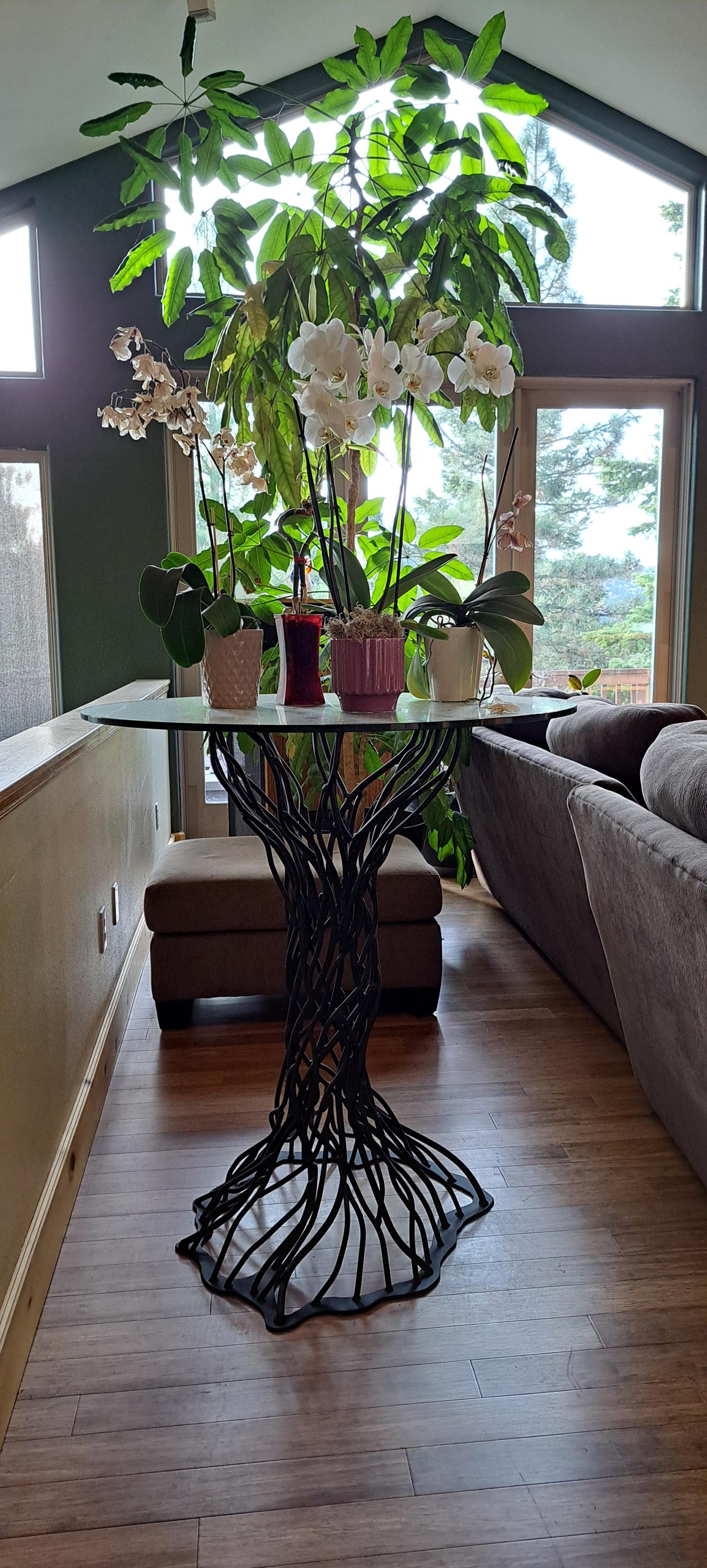 Handmade Welded Metal Sculpture Art Tree Table - Etsy