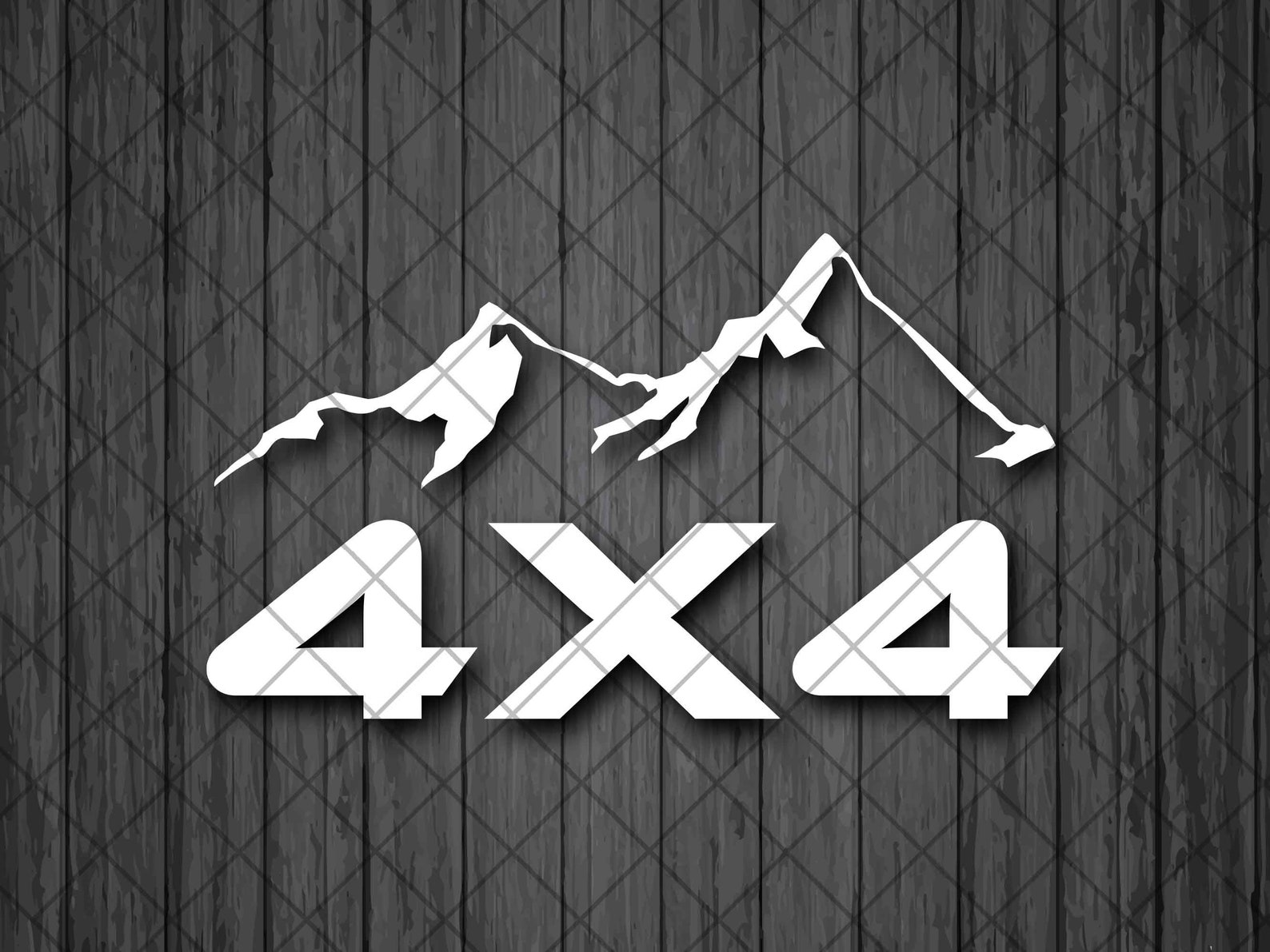 Mountain 4x4 off Road Vinyl Decal Sticker, 4x4 Sticker, 4x4 Vehicle ...