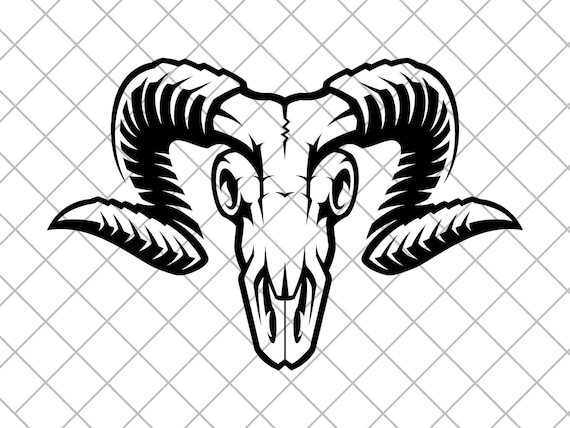 RAM SKULL Vinyl Decal Sticker 4x4 Trucks Cars Vinyl Decal | Etsy