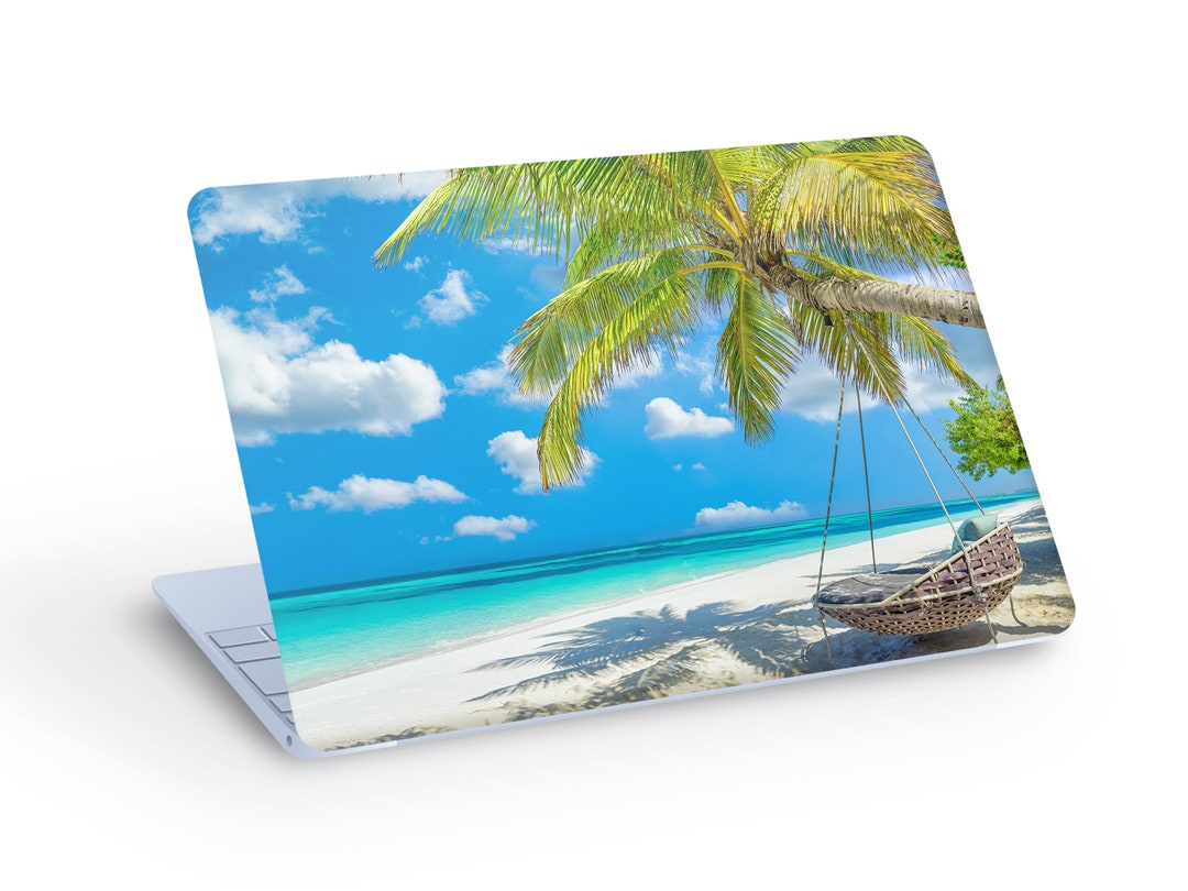 Tropical BEACH LAPTOP SKIN Decal Sticker, Beach Laptop Skin Decal ...