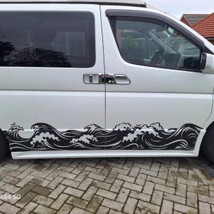 Ocean Waves SUV Vinyl Decal Sticker, Sea Waves Line 4x4 off Road Vinyl ...