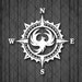 Phoenix Compass Vinyl Decal Sticker, Phoenix Decal, Compass Rose Decal ...