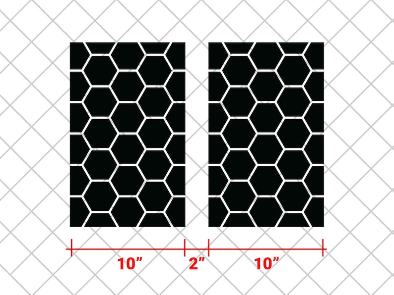 Honeycomb RACING Car Stripes Decals Stickers 2x10 - Etsy New Zealand