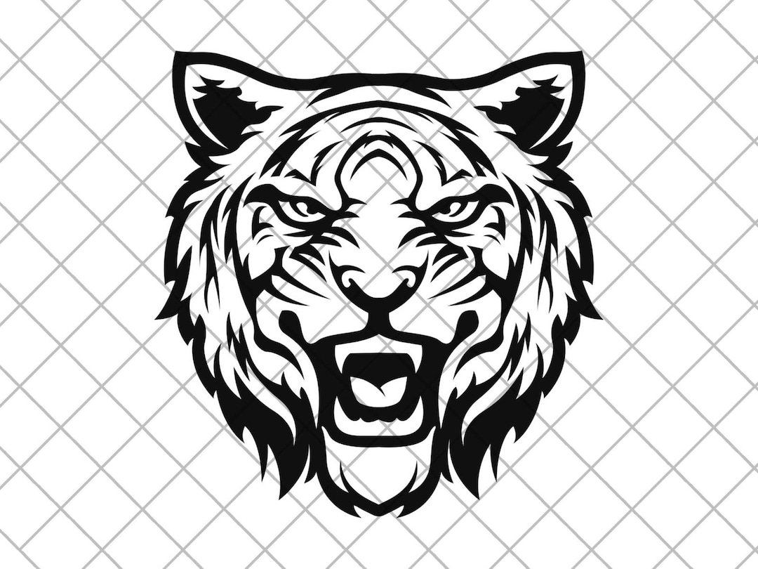 TIGER Vinyl Decal Sticker, Angry TIGER Decal, TIGER Truck Decal, Tiger ...