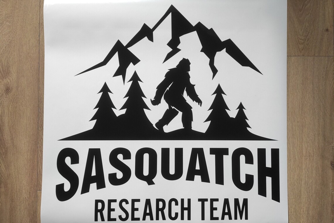 SASQUATCH Research Team Vinyl Decal Sticker BIGFOOT Decal - Etsy