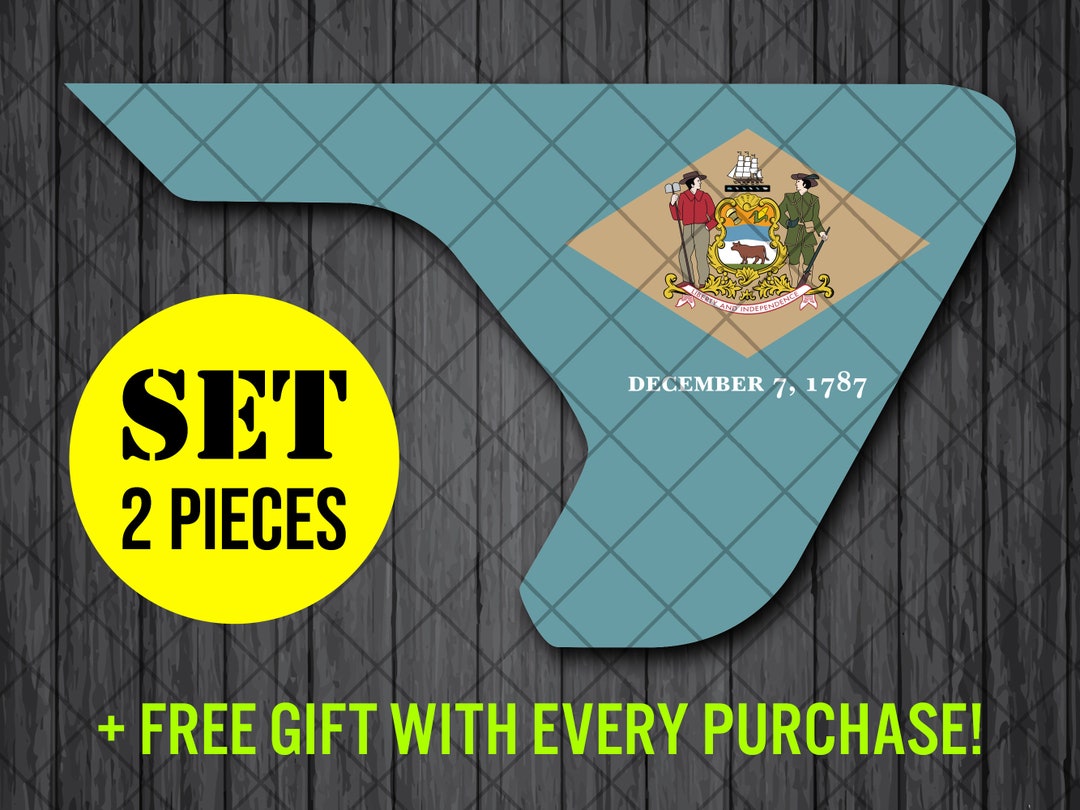 Delaware State Fender Vent Vinyl Decal Sticker, JL / JLU / JT Fender ...