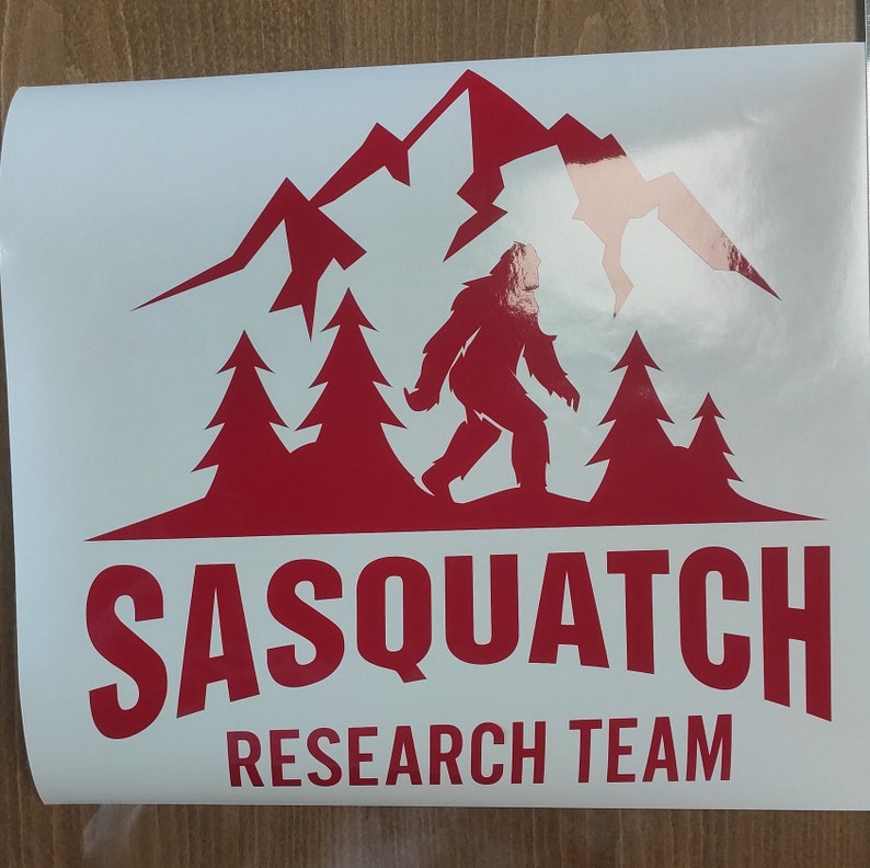 SASQUATCH Research Team Vinyl Decal Sticker BIGFOOT Decal - Etsy