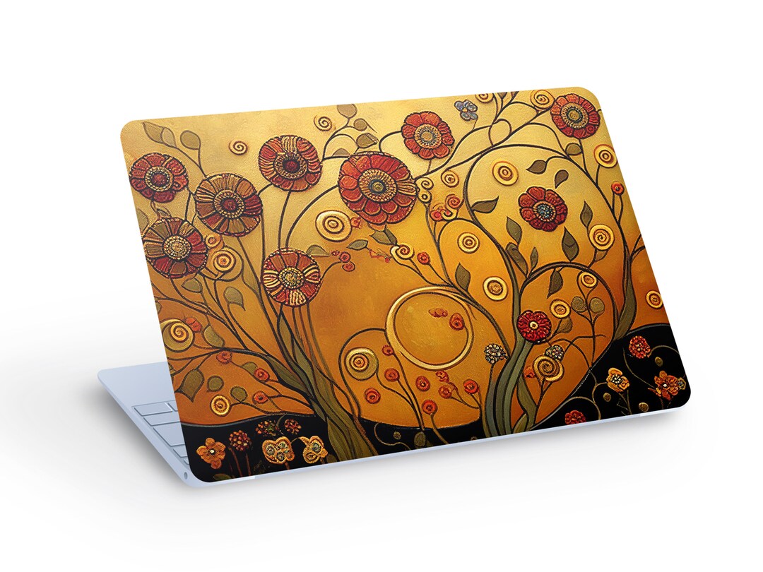 Beautiful Painted FLOWERS Laptop Skin, Flowers MacBook Skin, Flowers on ...