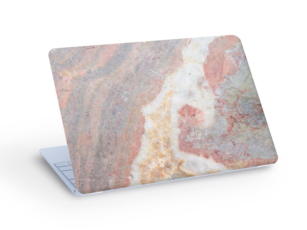 Colorful MARBLE Texture LAPTOP SKIN Decal Sticker, Pink Marble Laptop ...