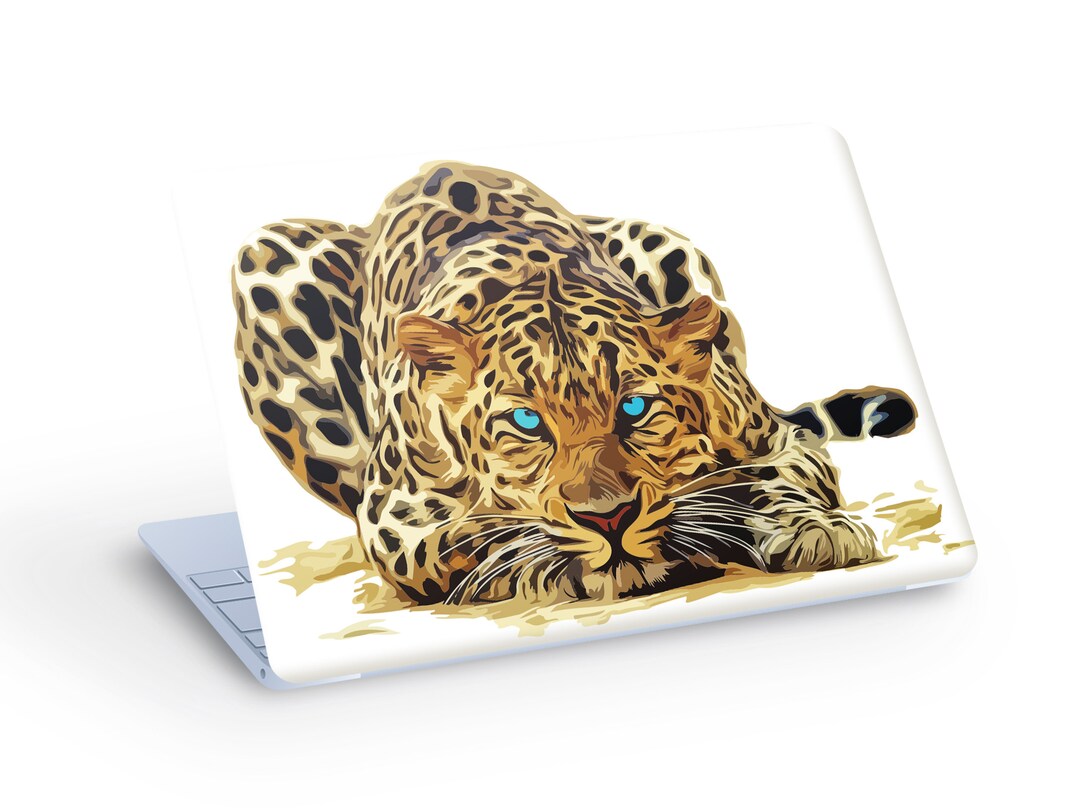 LEOPARD LAPTOP SKIN Decal Sticker, Leopard Laptop Skin Decal - Custom ...