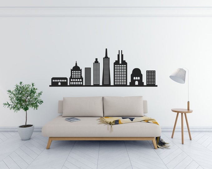 San Francisco Skyline Vinyl Wall Decal Or Car Sticker Vinyl Fabric