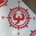 Phoenix Compass Vinyl Decal Sticker, Phoenix Decal, Compass Rose Decal ...