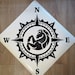 Wild Horse Compass Vinyl Decal Sticker Compass Rose Horse - Etsy