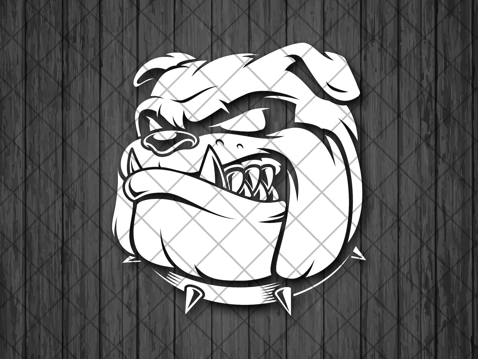 Mad Dog Vinyl Decal Sticker Bulldog Decal Angry Bulldog - Etsy