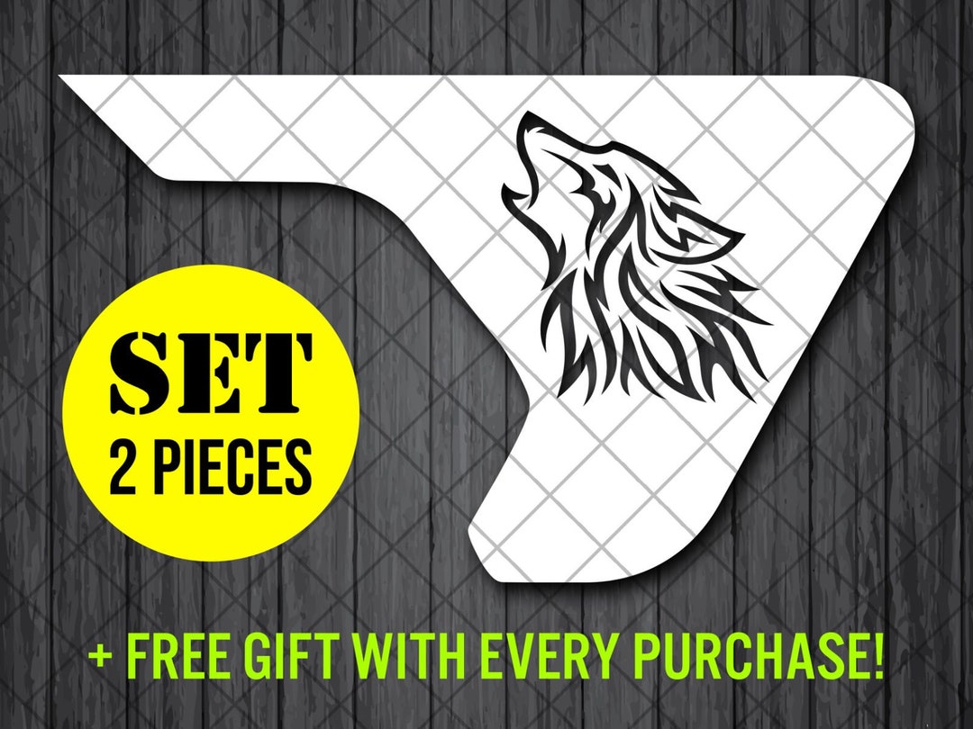 Wolf Fender Vent Vinyl Decal Sticker, JL / JLU / JT Wolf Fender Vent ...