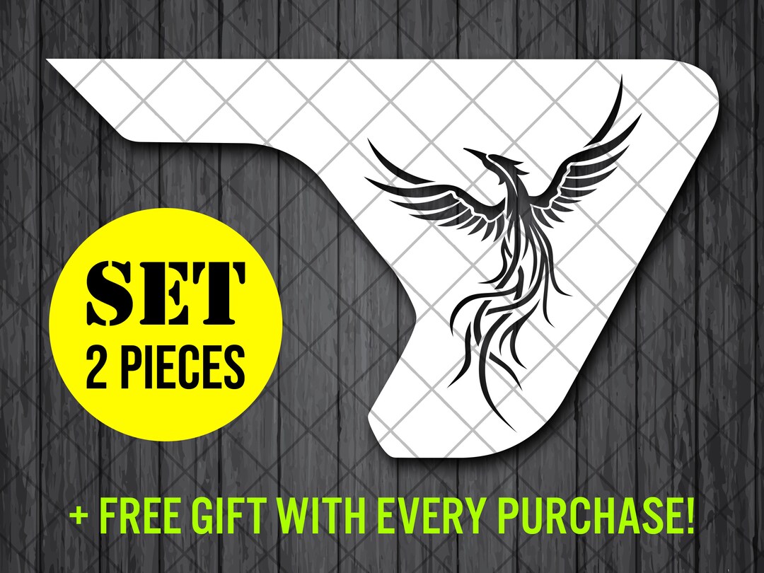 Phoenix Fender Vent Vinyl Decal Sticker, JL / JLU / JT Fender Vent ...