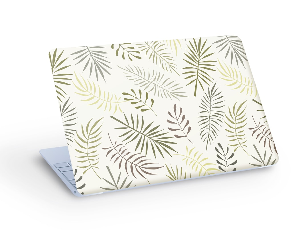 Tropical LEAVES LAPTOP SKIN Decal Sticker, Stylish Tropical Leaves ...
