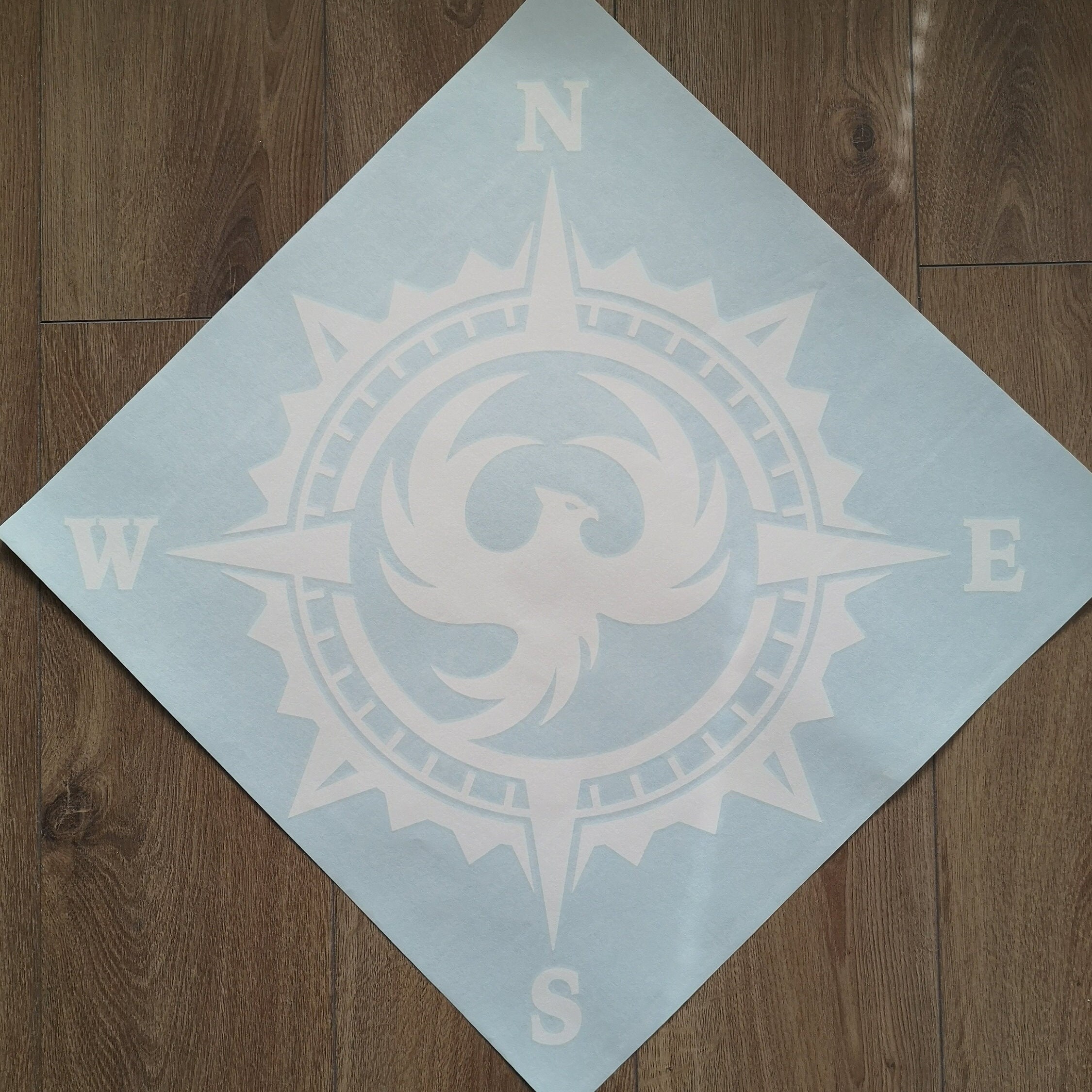 Phoenix Compass Vinyl Decal Sticker Phoenix Decal Compass - Etsy UK