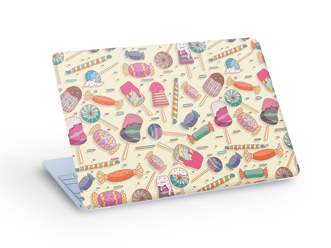 Ice Crean & Candy LAPTOP SKIN Decal Sticker, CANDY Ice Cream Laptop ...