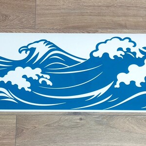 Ocean Waves SUV Vinyl Decal Sticker, Sea Waves Line 4x4 off Road Vinyl ...