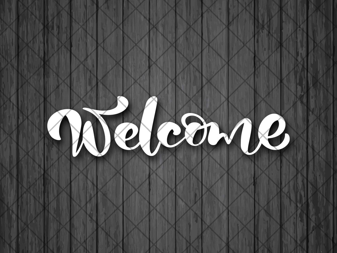 WELCOME Vinyl Decal Sticker Motivational Decal, Inspirational Wall ...