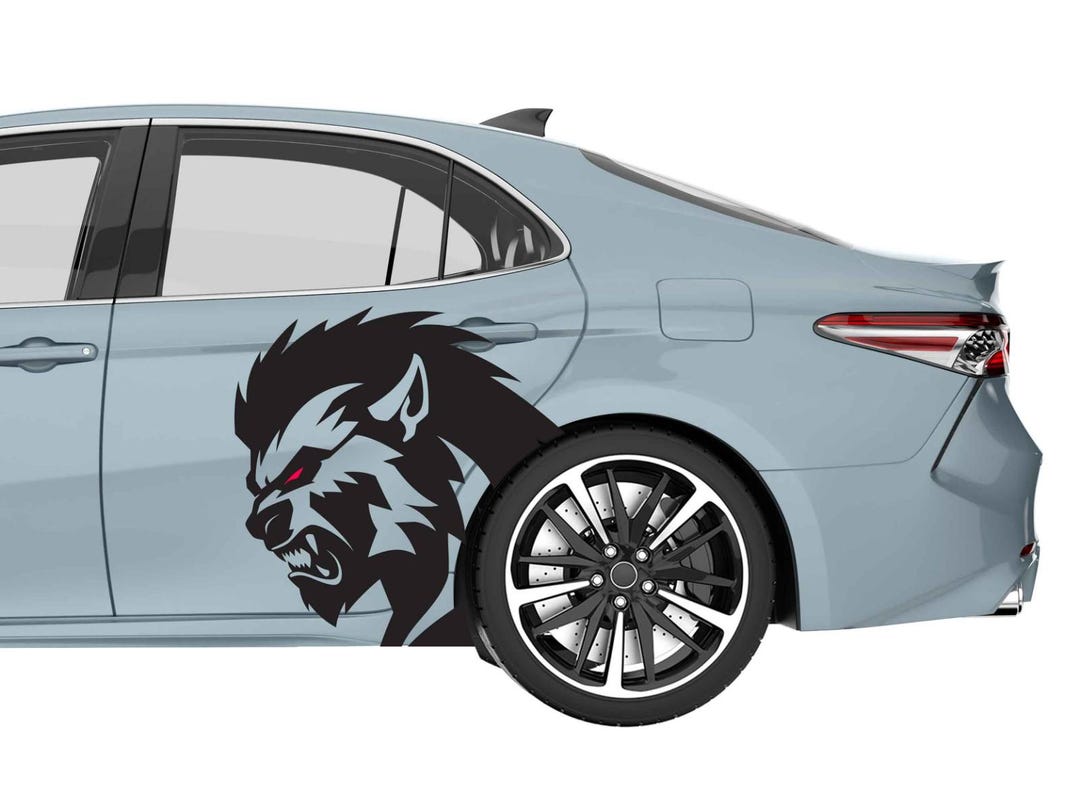 SET RACING WEREWOLF Vinyl Decal Stickers, Werewolf Car Decals, Offroad ...