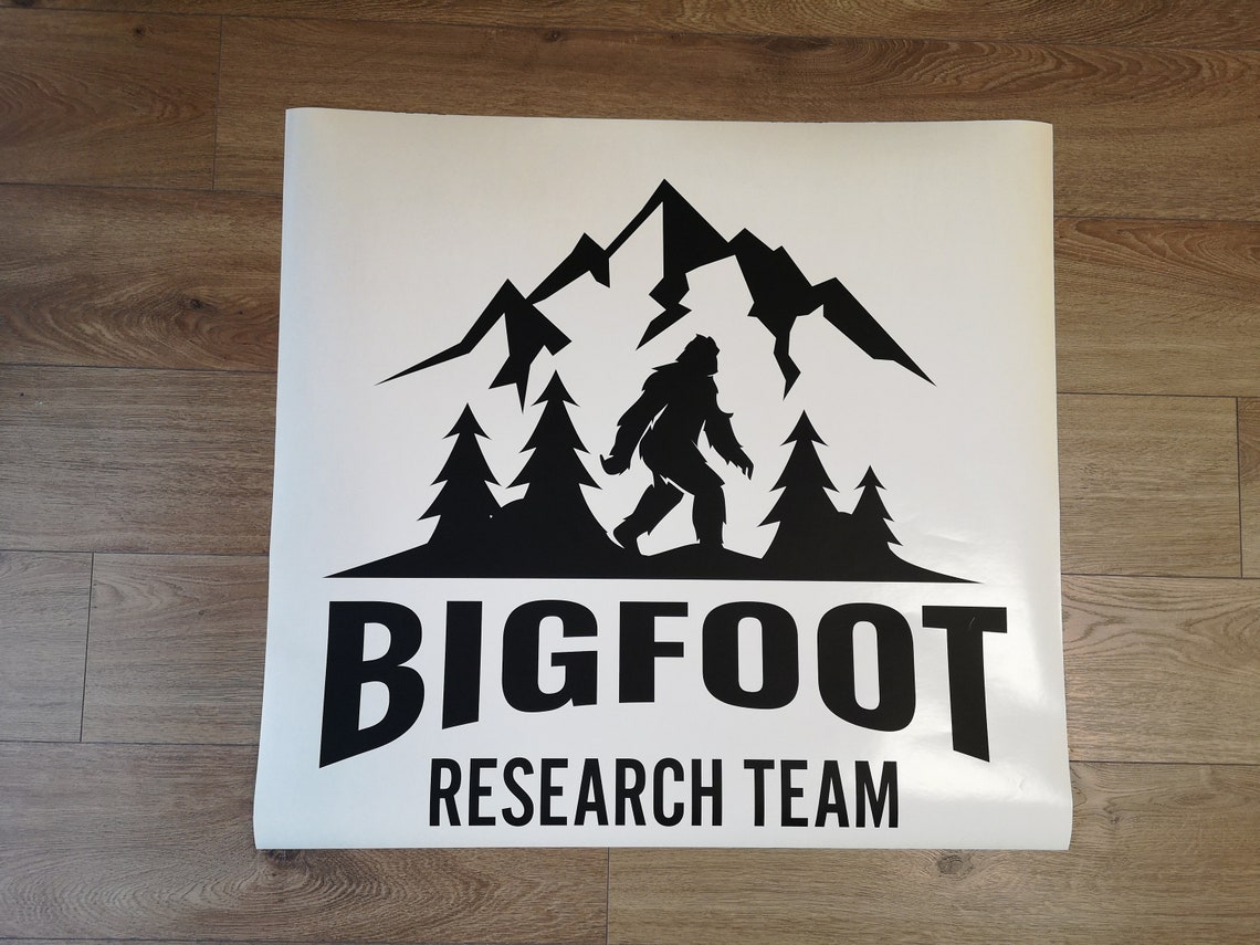 BIGFOOT Research Team Vinyl Decal Sticker BIGFOOT Decal - Etsy