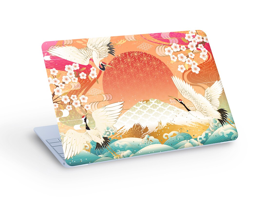 JAPANESE Art LAPTOP SKIN Decal Sticker, Laptop Skin Decal - Custom Size ...