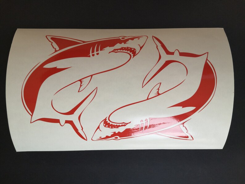 Shark Vinyl Decal Sticker Cars Fishing Decal Shark Car | Etsy