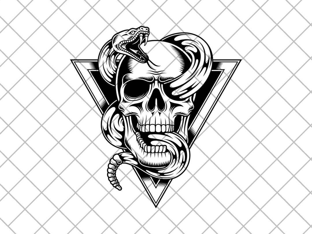 Skull Snake Vinyl Decal Sticker, Truck Decal, Laptop Stickers, Pirate ...